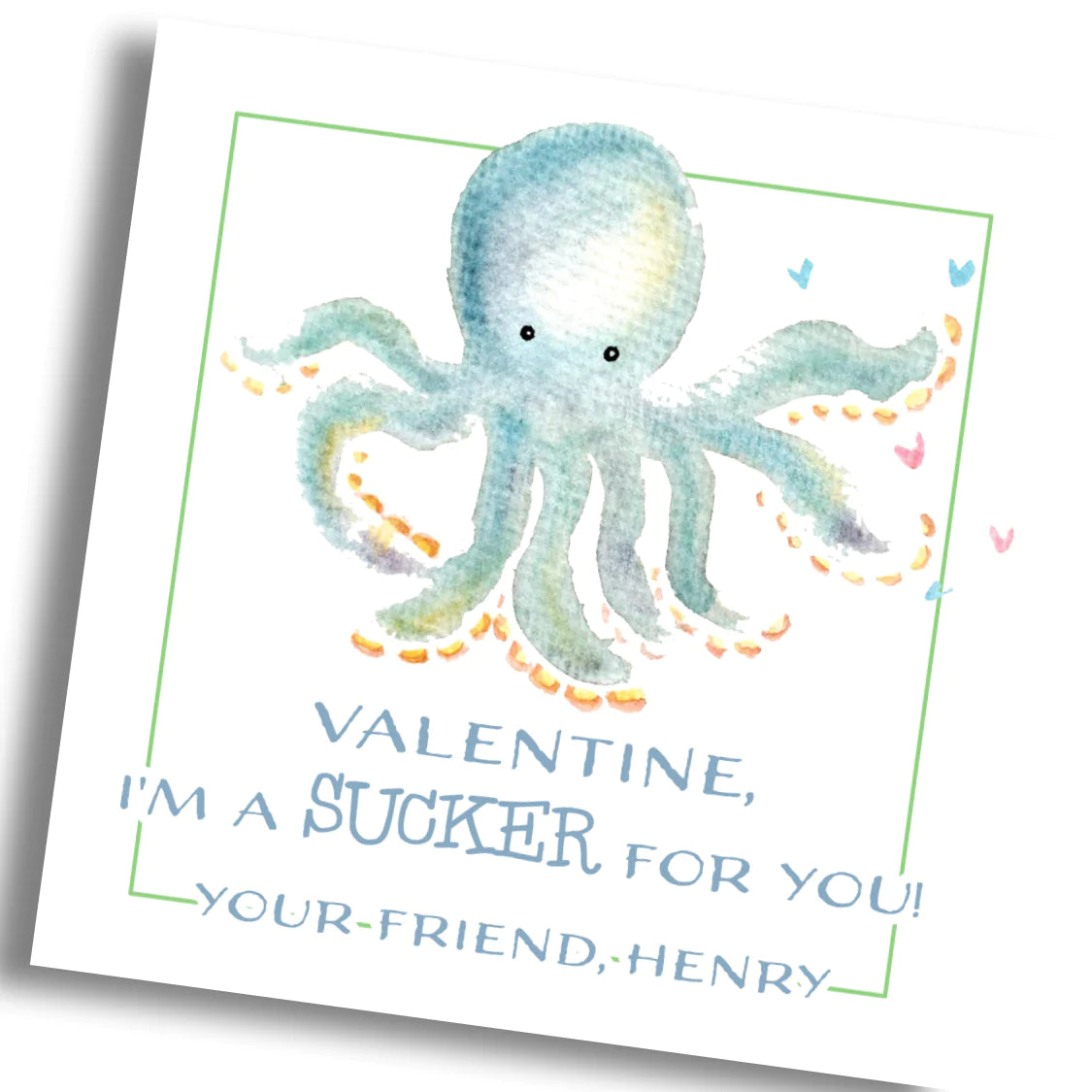 Sucker for You Valentine Card - Boy - PRINTABLE – Hunny Bee Paperie